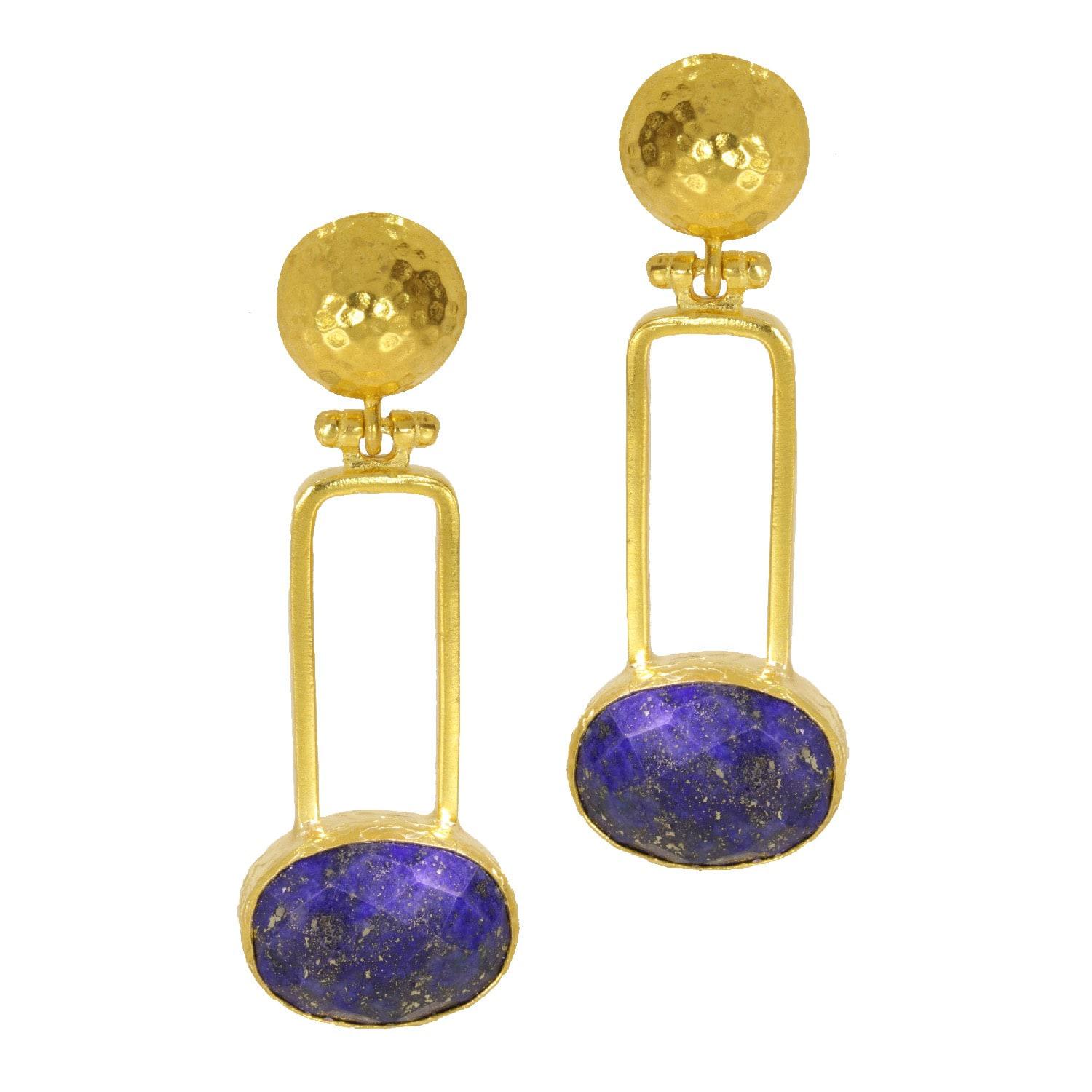 Lyst - Ottoman Hands Kandinsky Lapis Drop Earrings in Blue