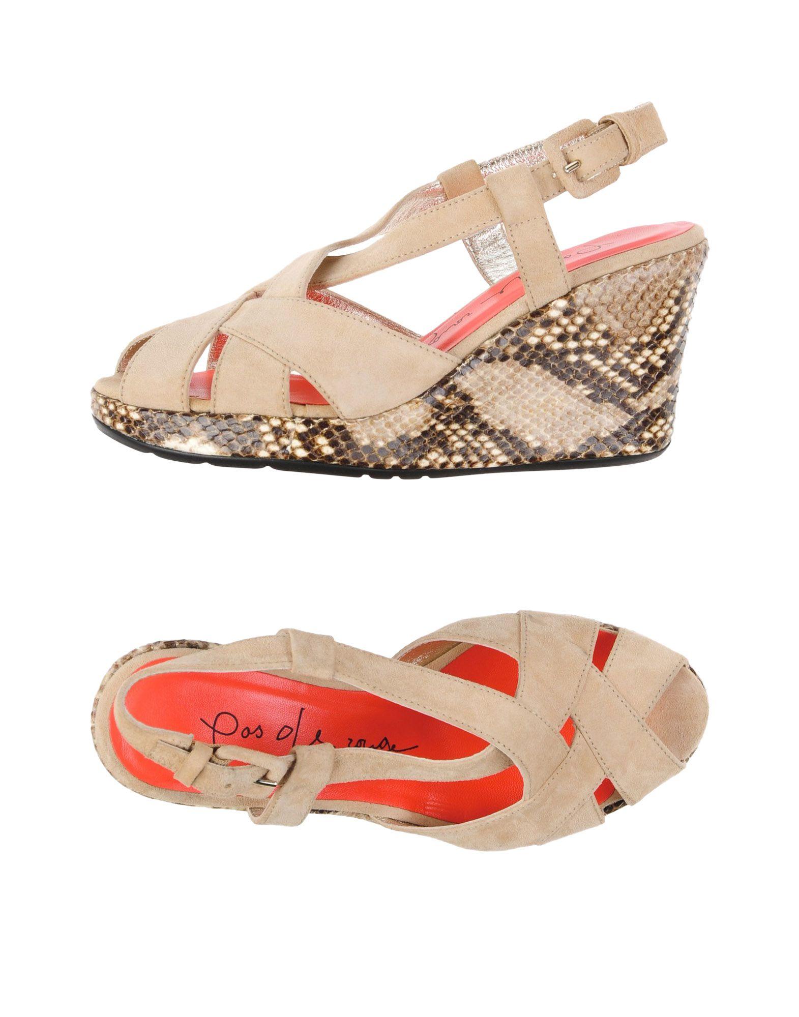 Pas de rouge Sandals in Natural | Lyst
