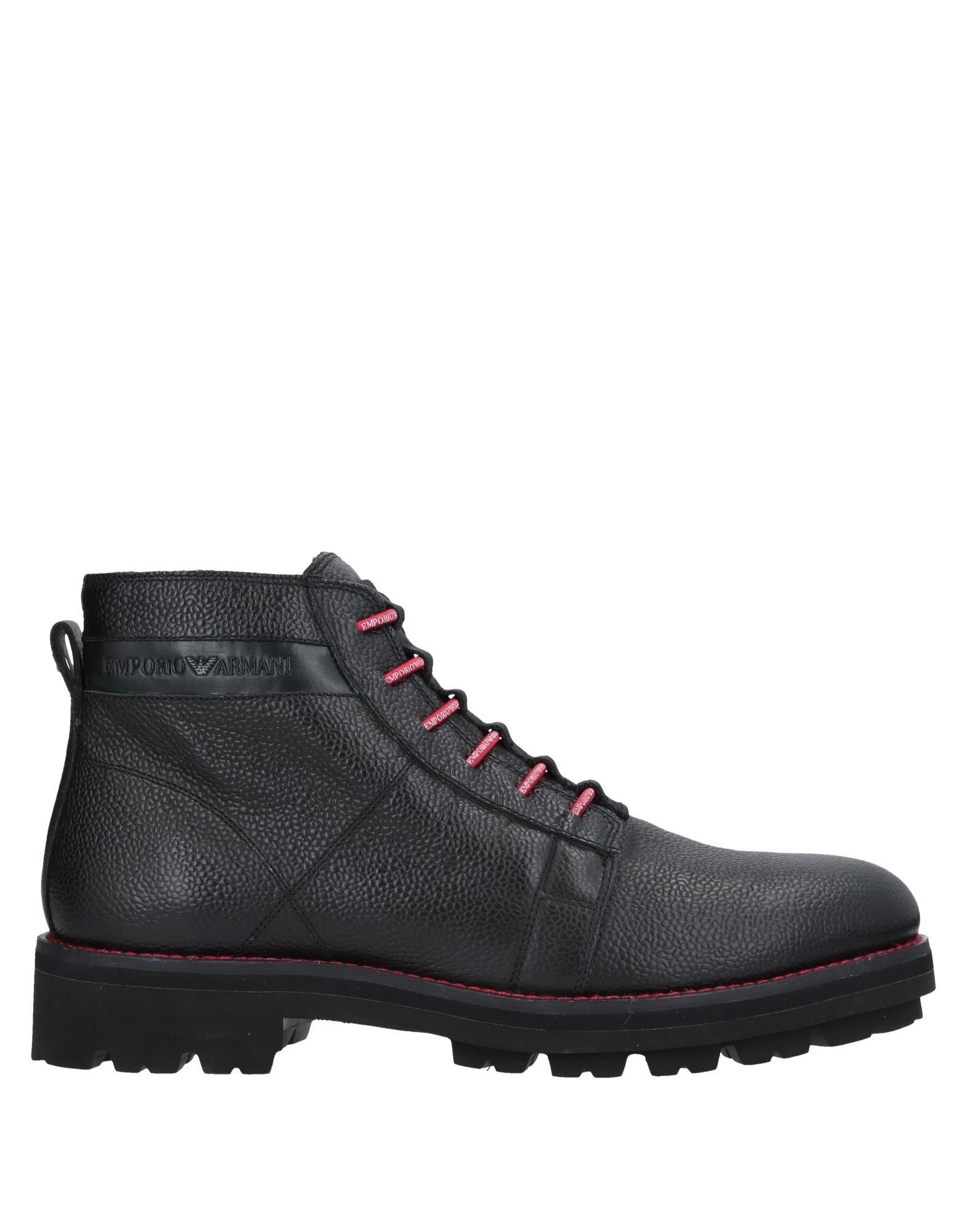 Emporio Armani Ankle Boots in Black for Men - Lyst