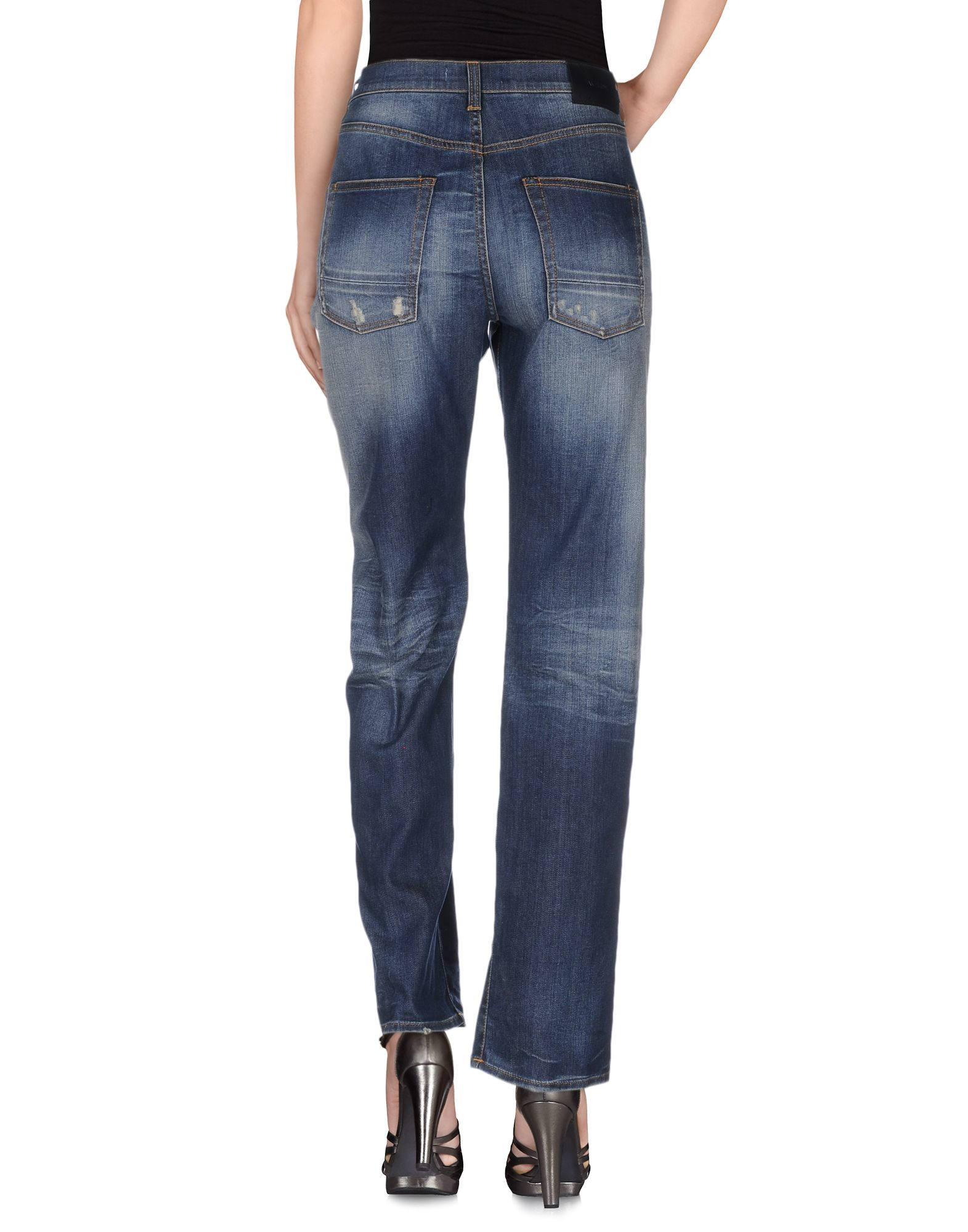 Lyst - Aglini Denim Trousers in Blue