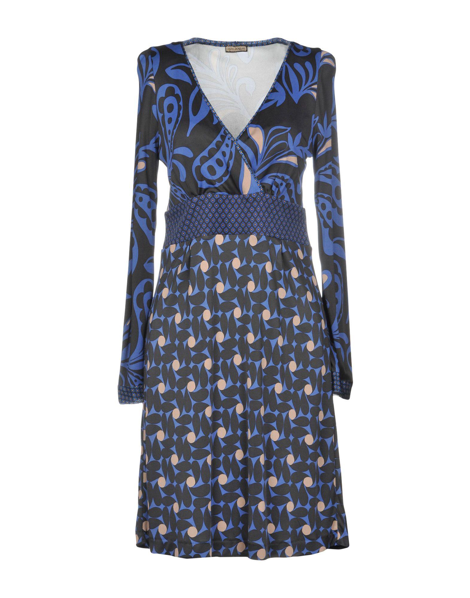 Maliparmi Short Dress in Blue - Lyst