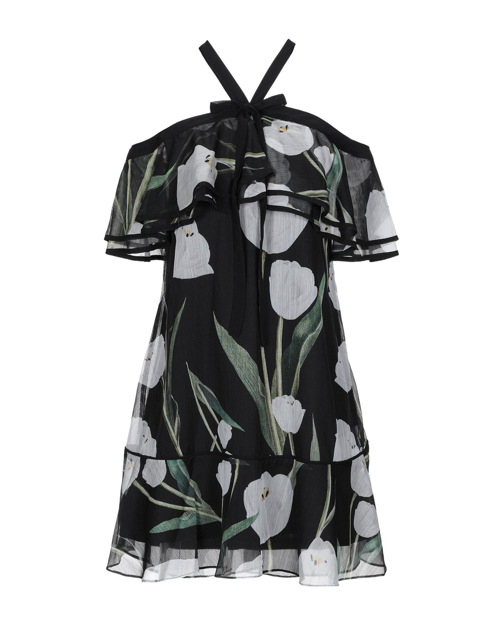 No Secrets Synthetic Short Dress in Black - Lyst
