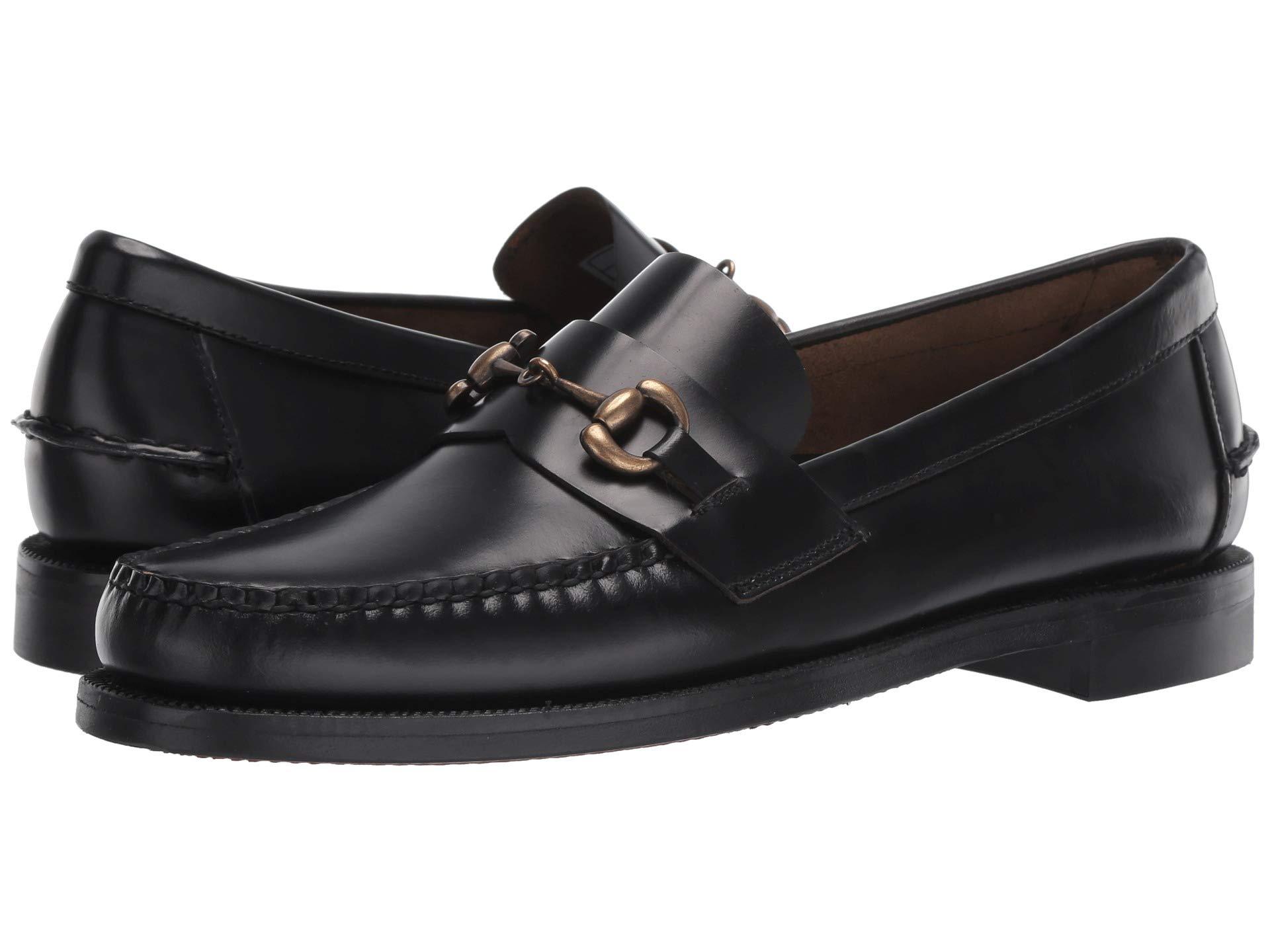 Sebago Leather Classic Joe in Black for Men - Lyst